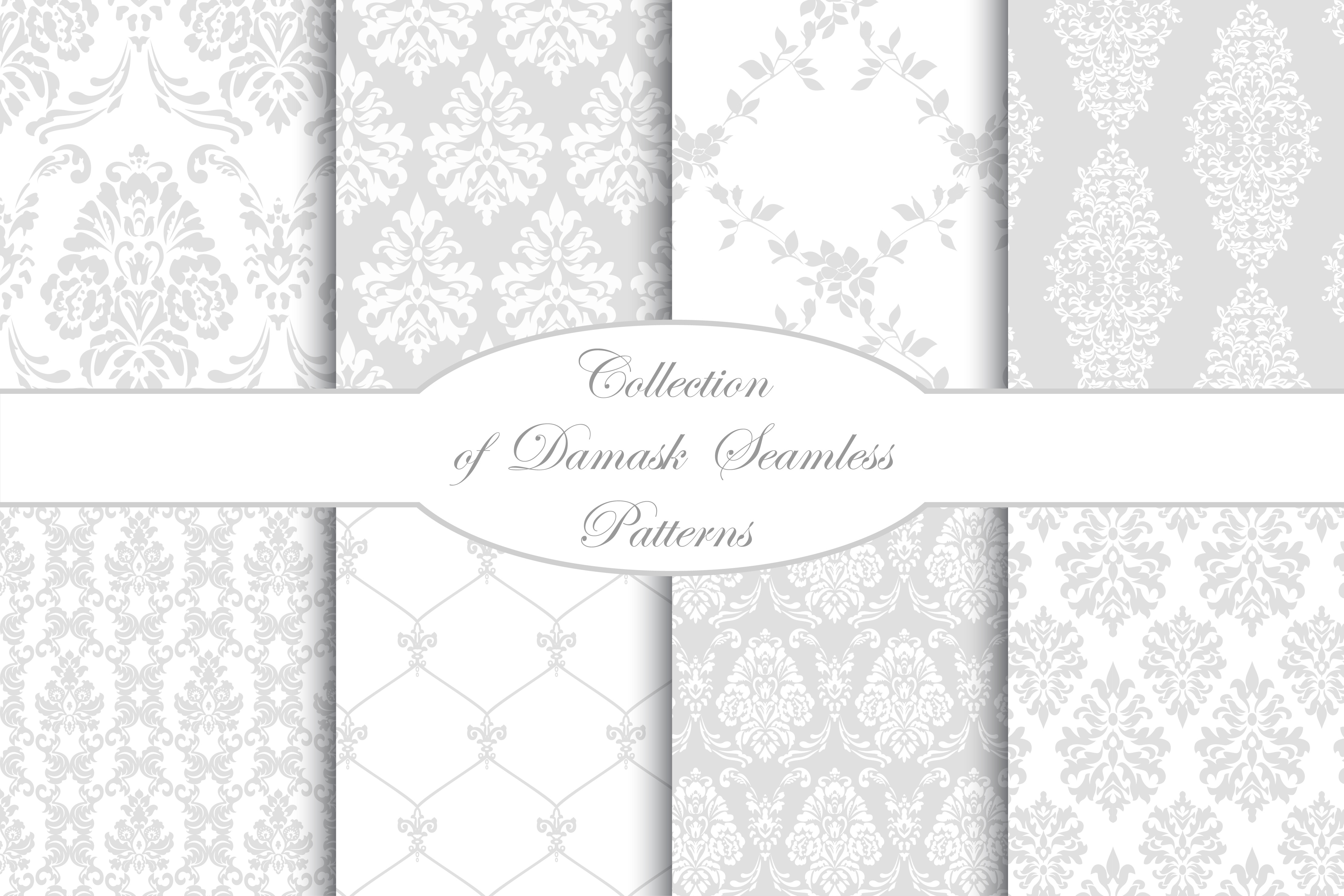 Damask vector seamless patterns, a Pattern Graphic by Alonka's ...