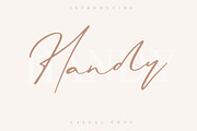 Handy, a Script Font by Katie Holland
