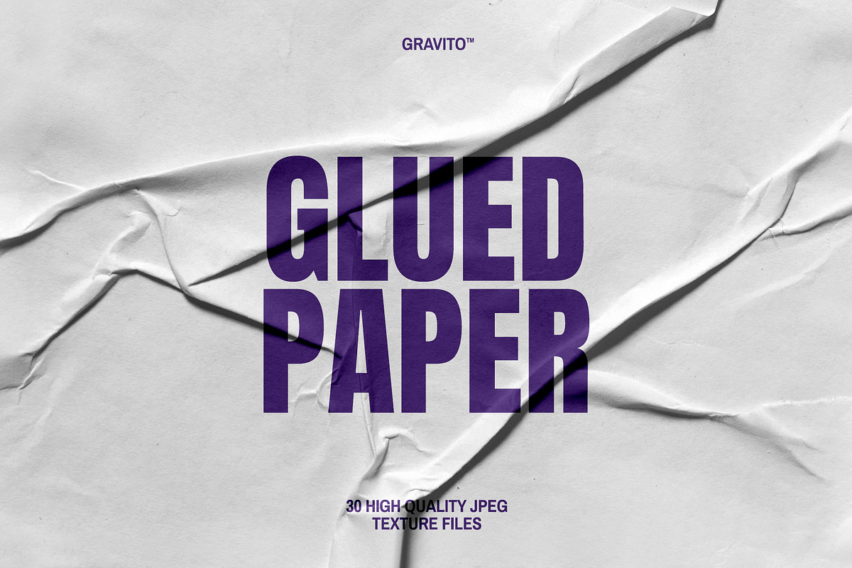 Glued Paper Textures, a Texture Graphic by Gravito