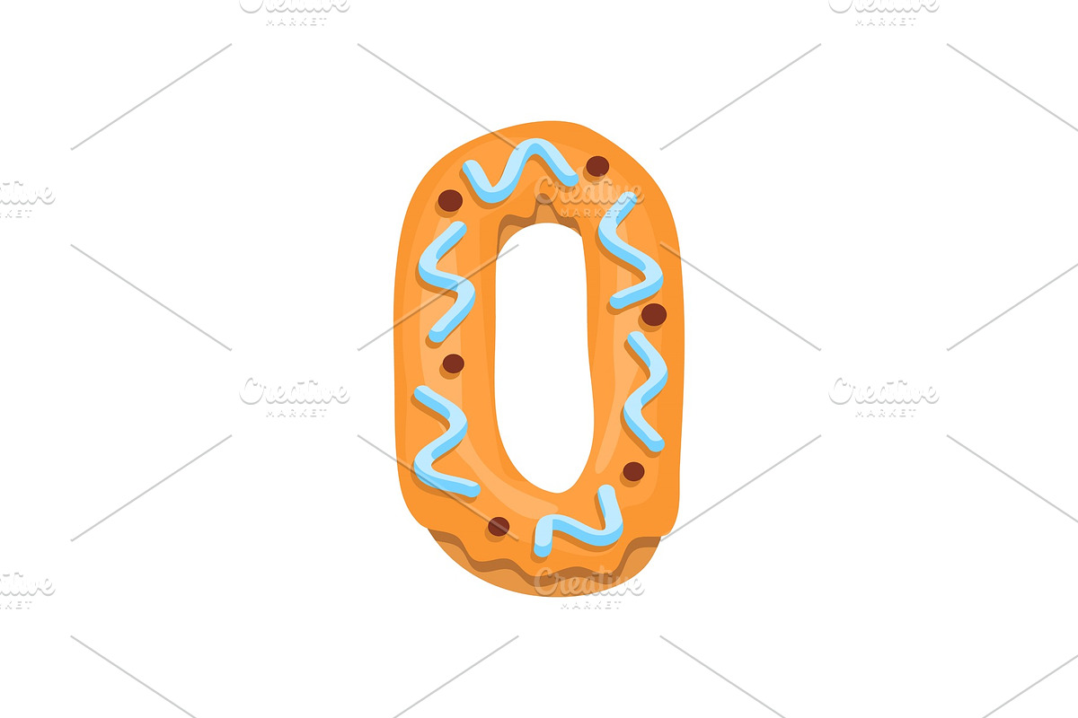 Cartoon cookies font. Vector, a Decorative Illustration by Things for ...