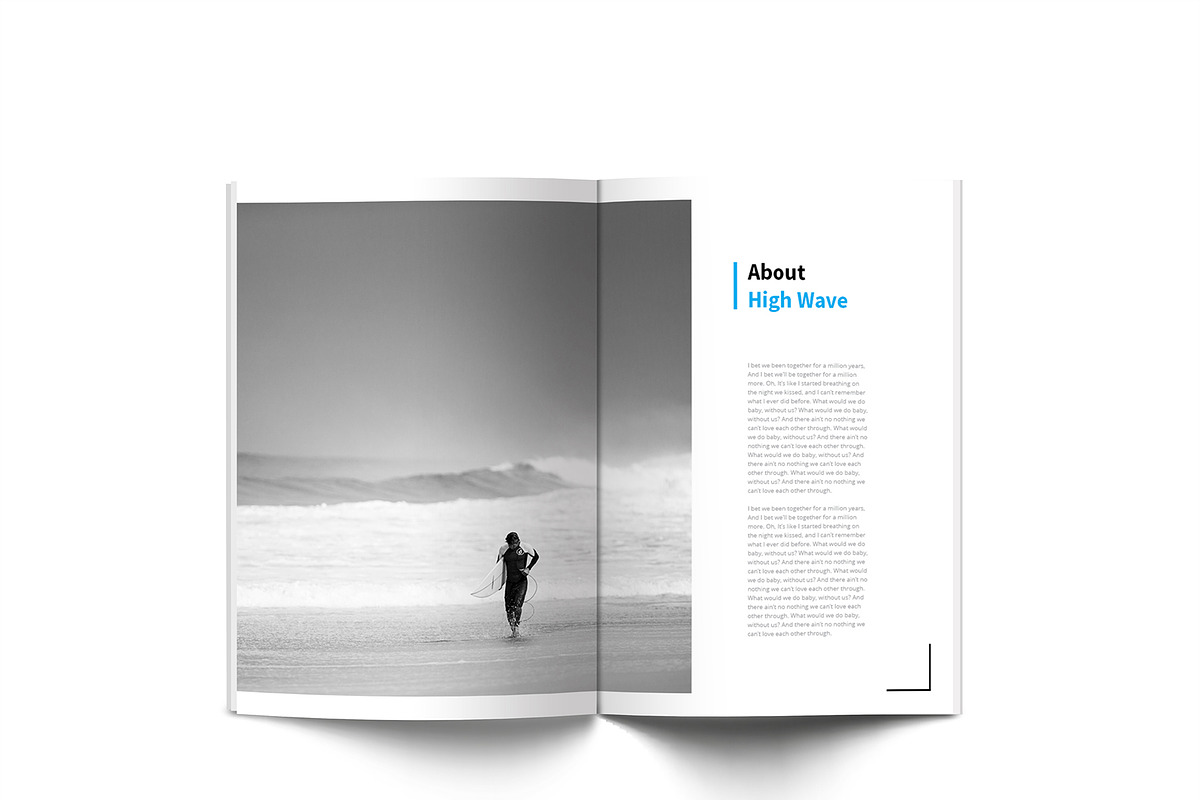 High Wave - Surfing A4 Brochure, a Brochure Template by Incools Stokie