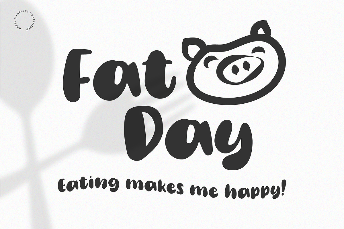 Fat Day - Display|Handwritten|Logo, a Font by Kreativ Space