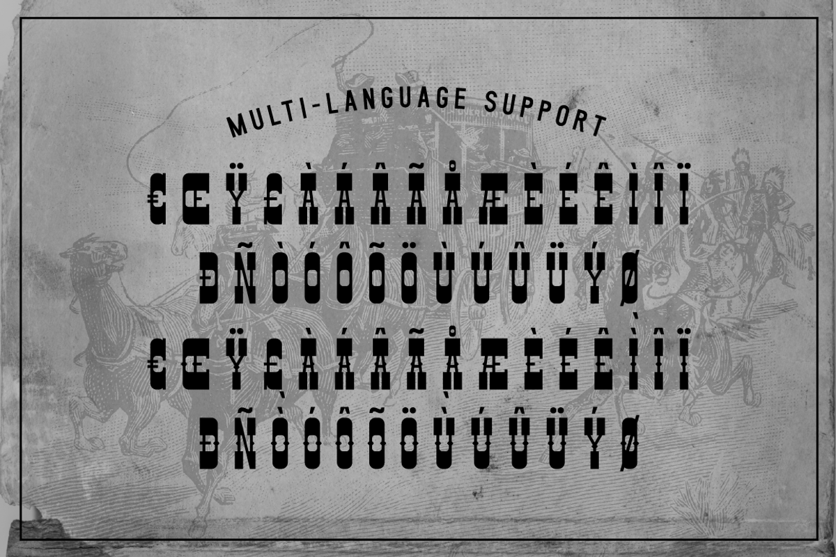 Gunslinger Western Typeface, a Slab Serif Font by Von Type Co