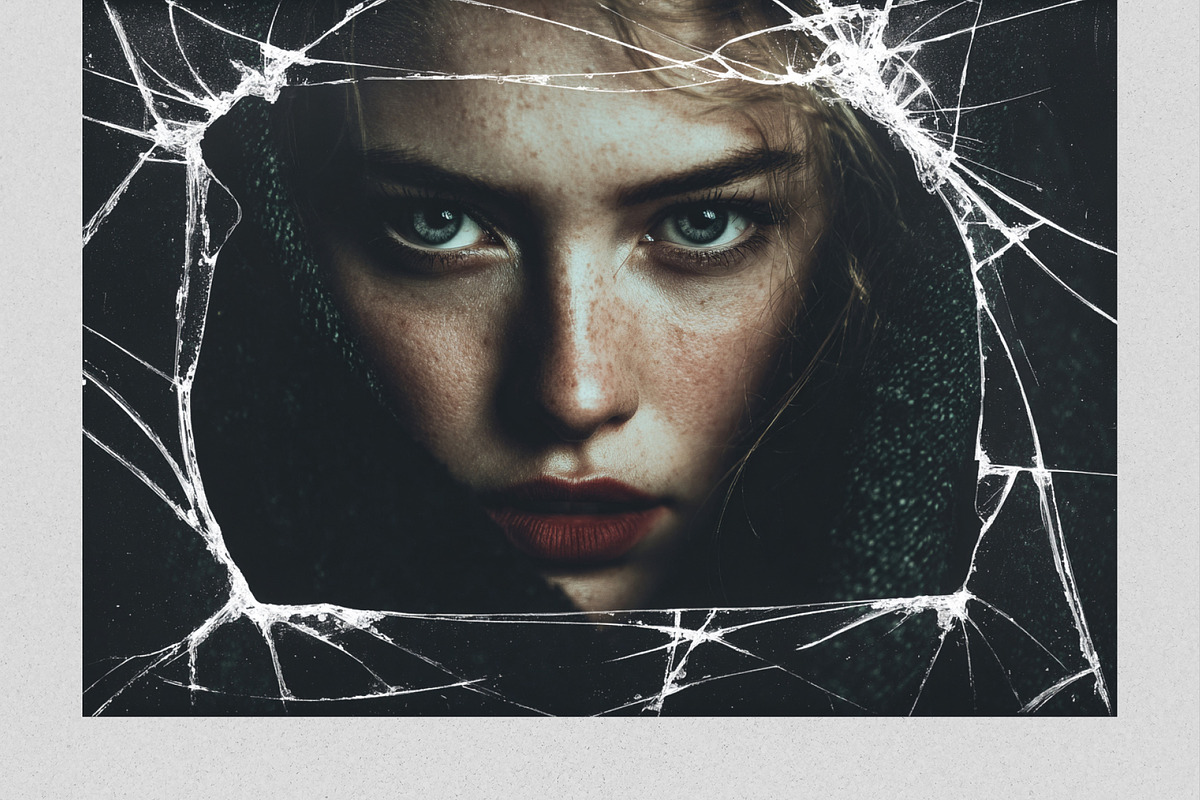 Shattered Glass Textures Overlays, a Texture Graphic by PhotoSpirit