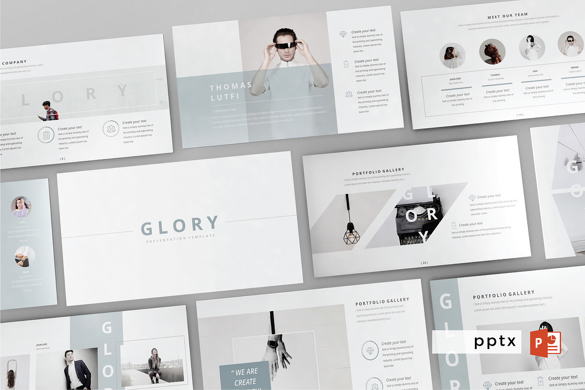 GLORY - Powerpoint Template, a Presentation Template by Shafura