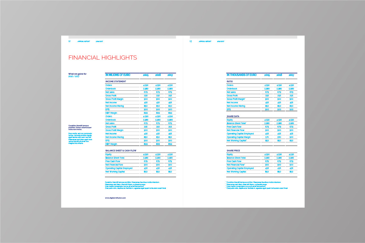 A4 Annual Report with INSERTS, a Brochure Template by dumitrasconiu.design