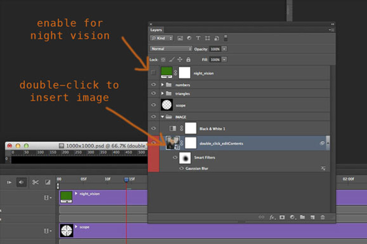 Custom Animated Scope for Photoshop, a Graphic by the little wonder shop