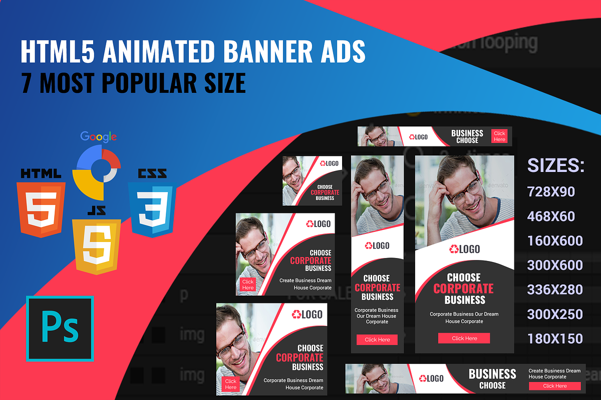 HTML5 Animated Banner Ads, a HTML Template by QuickArtisan