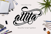 Allita Script, a Script Font by Olexstudio