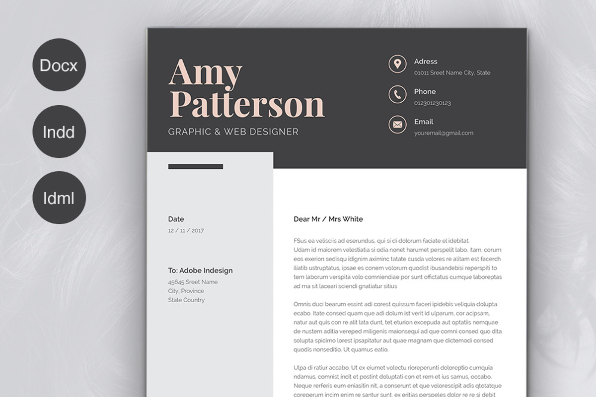 Resume Amy 2 pages, a Resume Template by sz81
