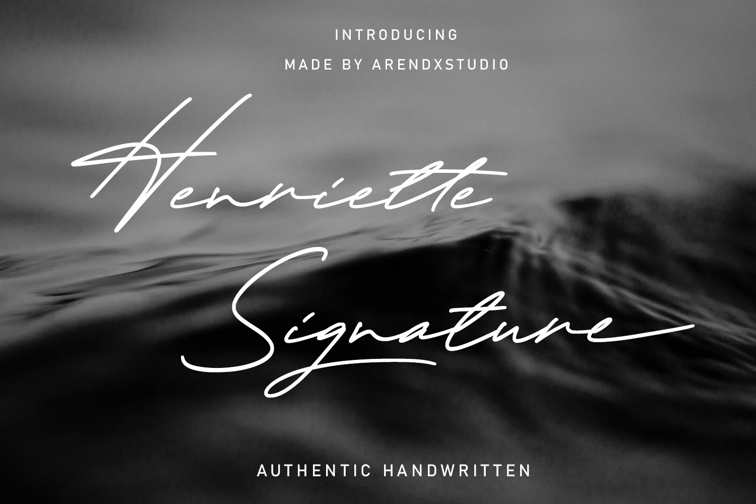Henriette - Signature Script Font, a Script Font by Arendxstudio