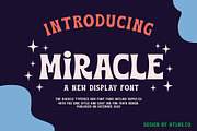 Miracle typeface, a Sans Serif Font by HTLNS.co | Creative Market
