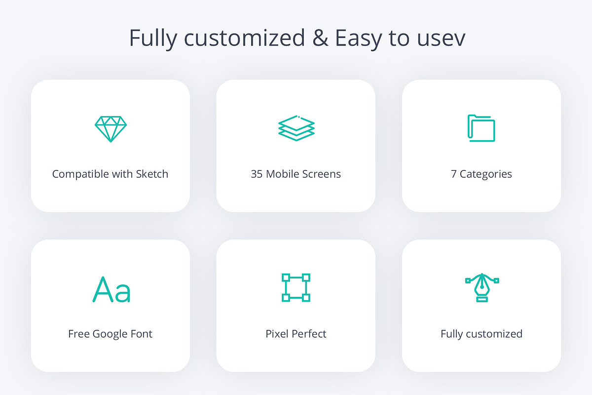 Mint UI kit, an UI Kit Template by Marina Rev