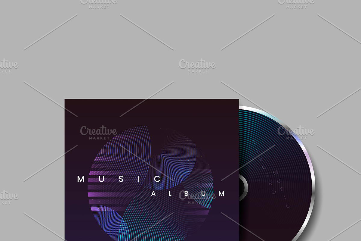 CD case layout design vector, a Background Graphic by rawpixel