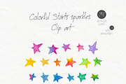 Rainbow Star watercolor, an Illustration by Eomoiart