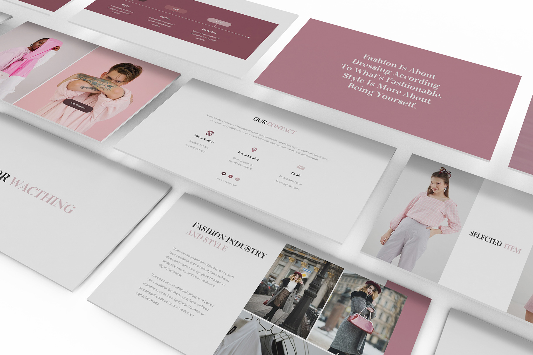 Fashion Google Slides Template, a Presentation Template by Formatika Studio