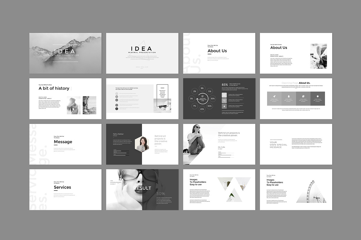 Idea Minimal Presentation Template, a Presentation Template by evgenystudio