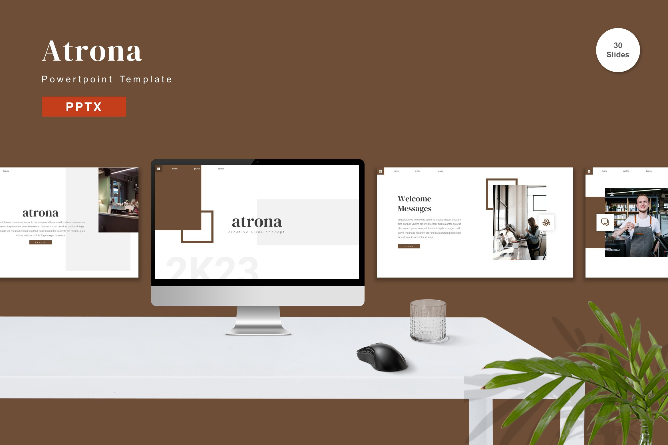 Atrona - Powerpoint Template, a Presentation Template by StreaksideStd