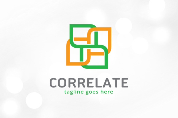 Correlate - Link Logo, a Branding & Logo Template by gunaonedesign