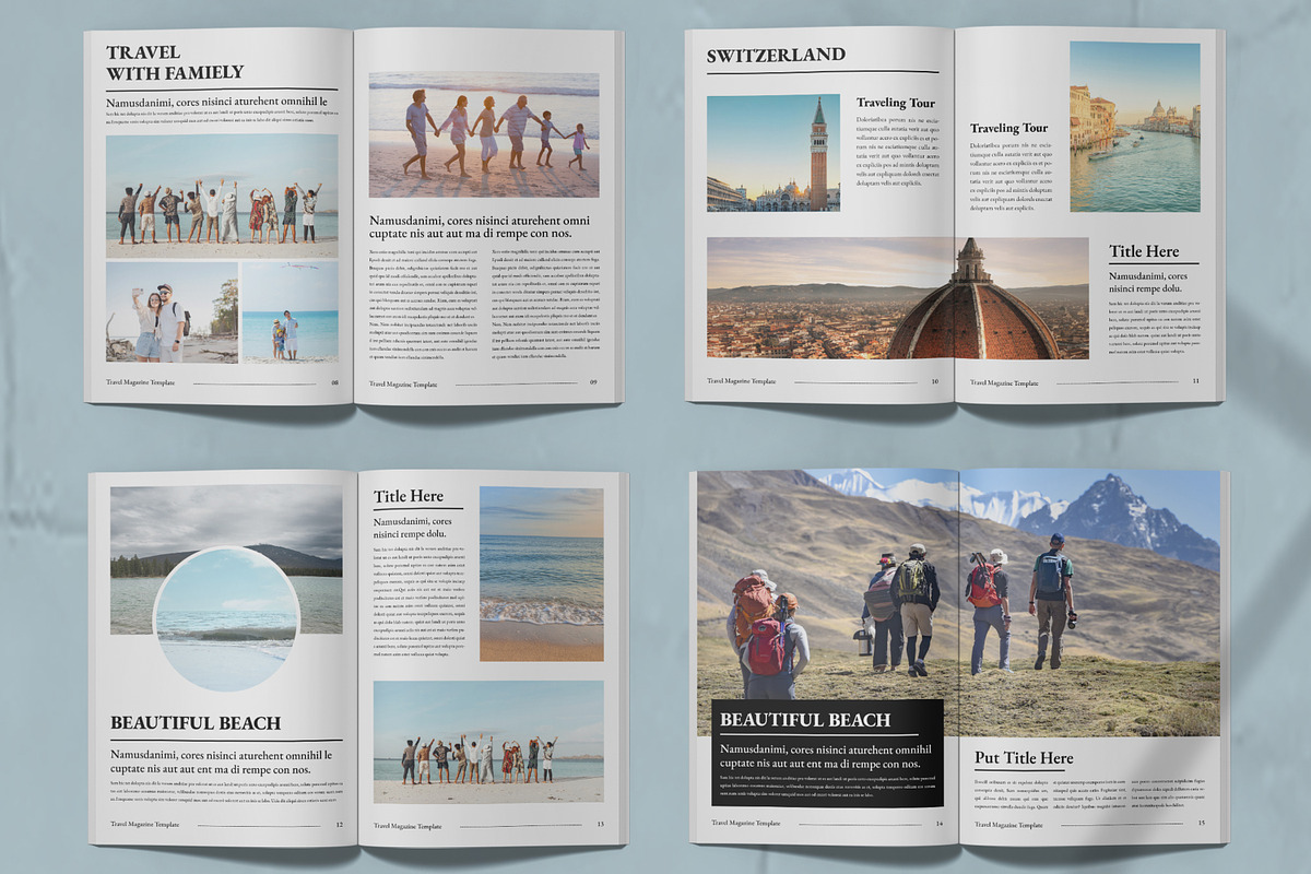 Travel Magazine Layout