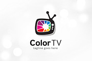 Color TV Logo Template, a Branding & Logo Template by gunaonedesign