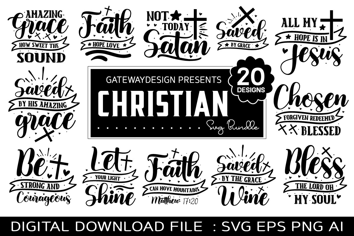 Christian Svg Bundle, an Object Graphic by GatewayDesign