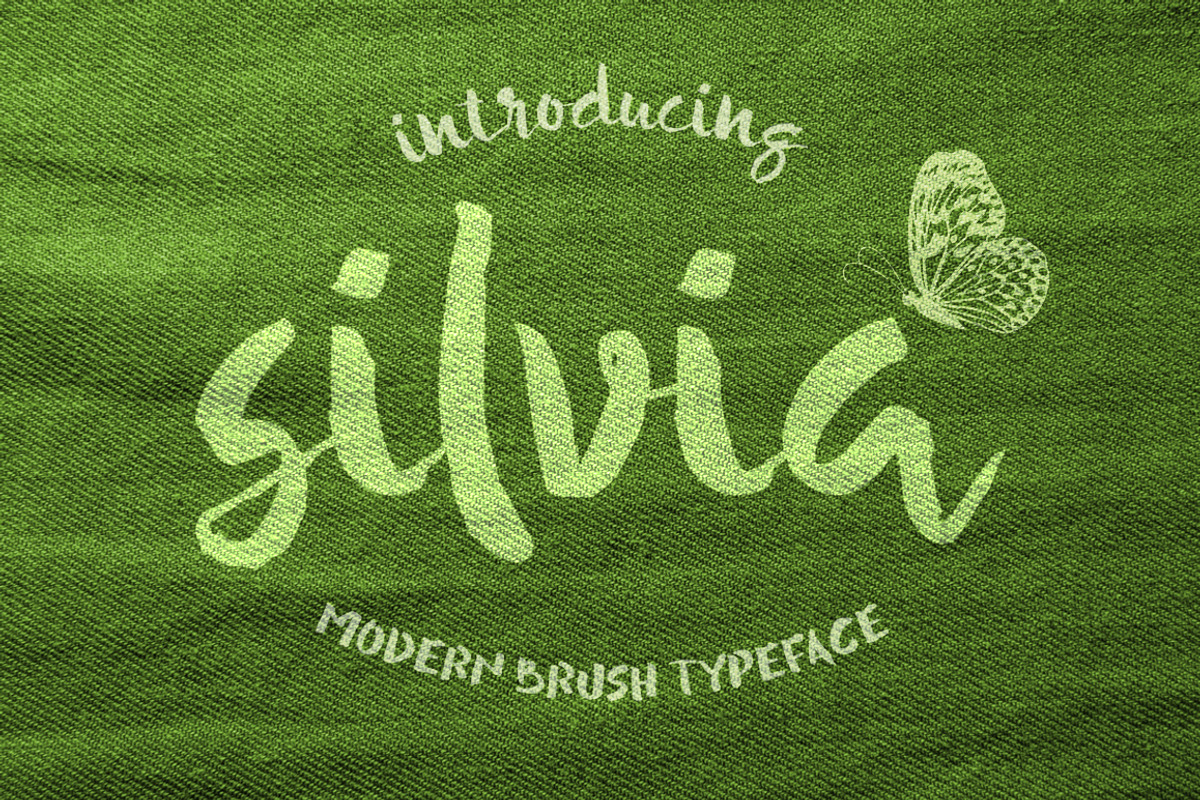 silvia, a Script Font by Incools