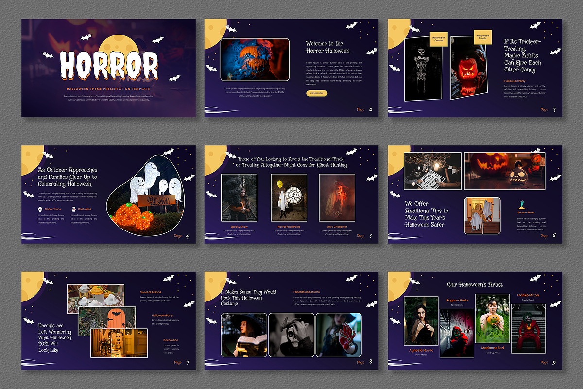 Horror Halloween PowerPoint Template