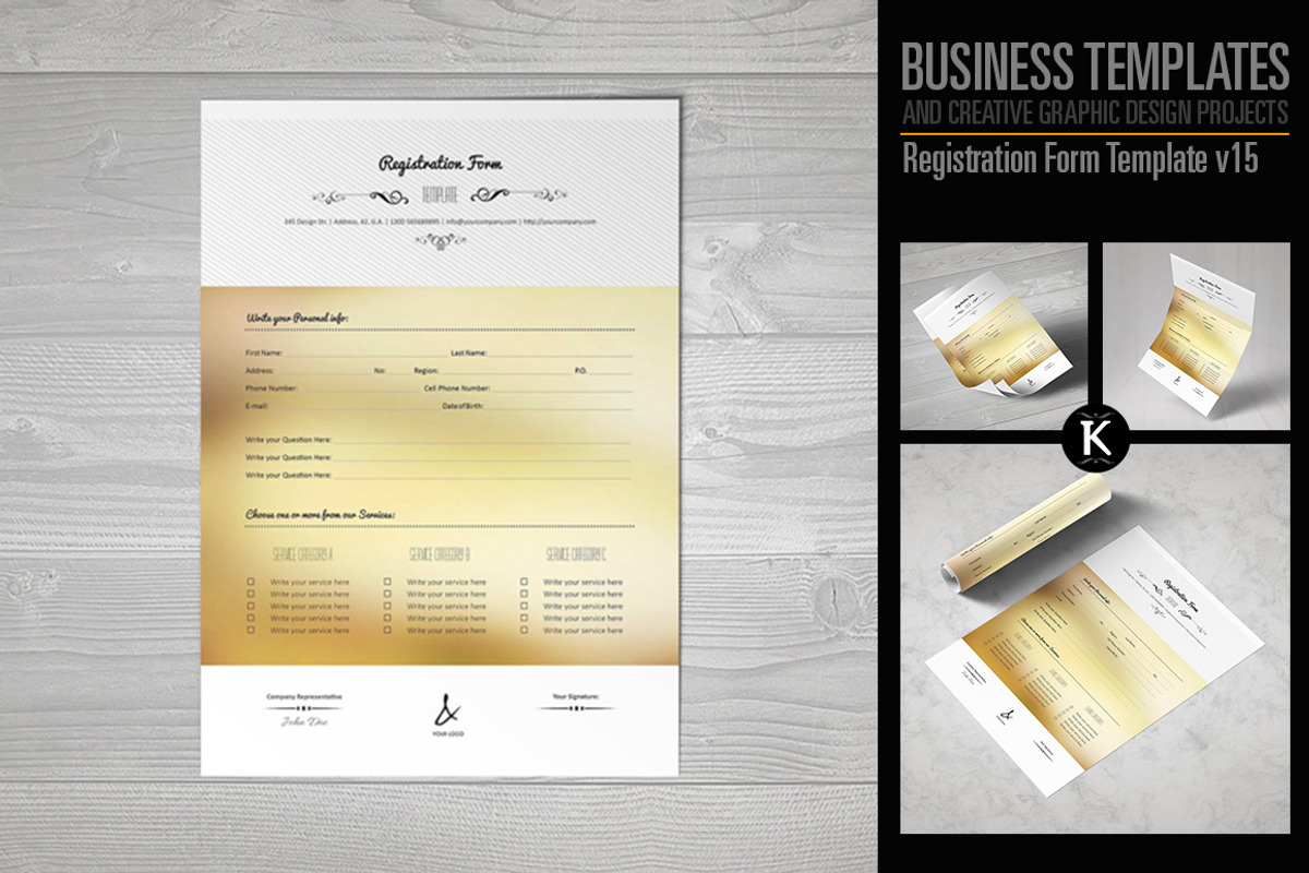 Registration Form Template v15, a Templates & Theme by Keboto