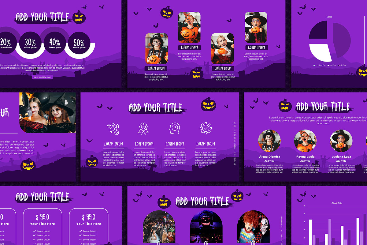 Halloween PowerPoint Template, a Presentation Template by SKY CREATION