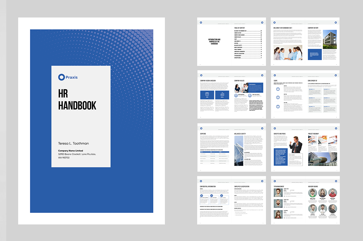 HR / Employee Handbook, a Brochure Template by azadcsstune | Creative ...