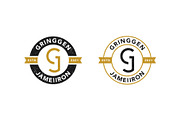 Letter GJ JG Emblem Logo, a Branding & Logo Template by sore.studios