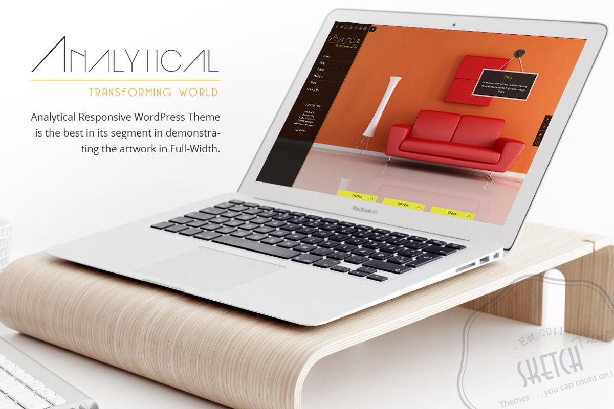Analytical WordPress Theme, a WordPress Template by SketchThemes