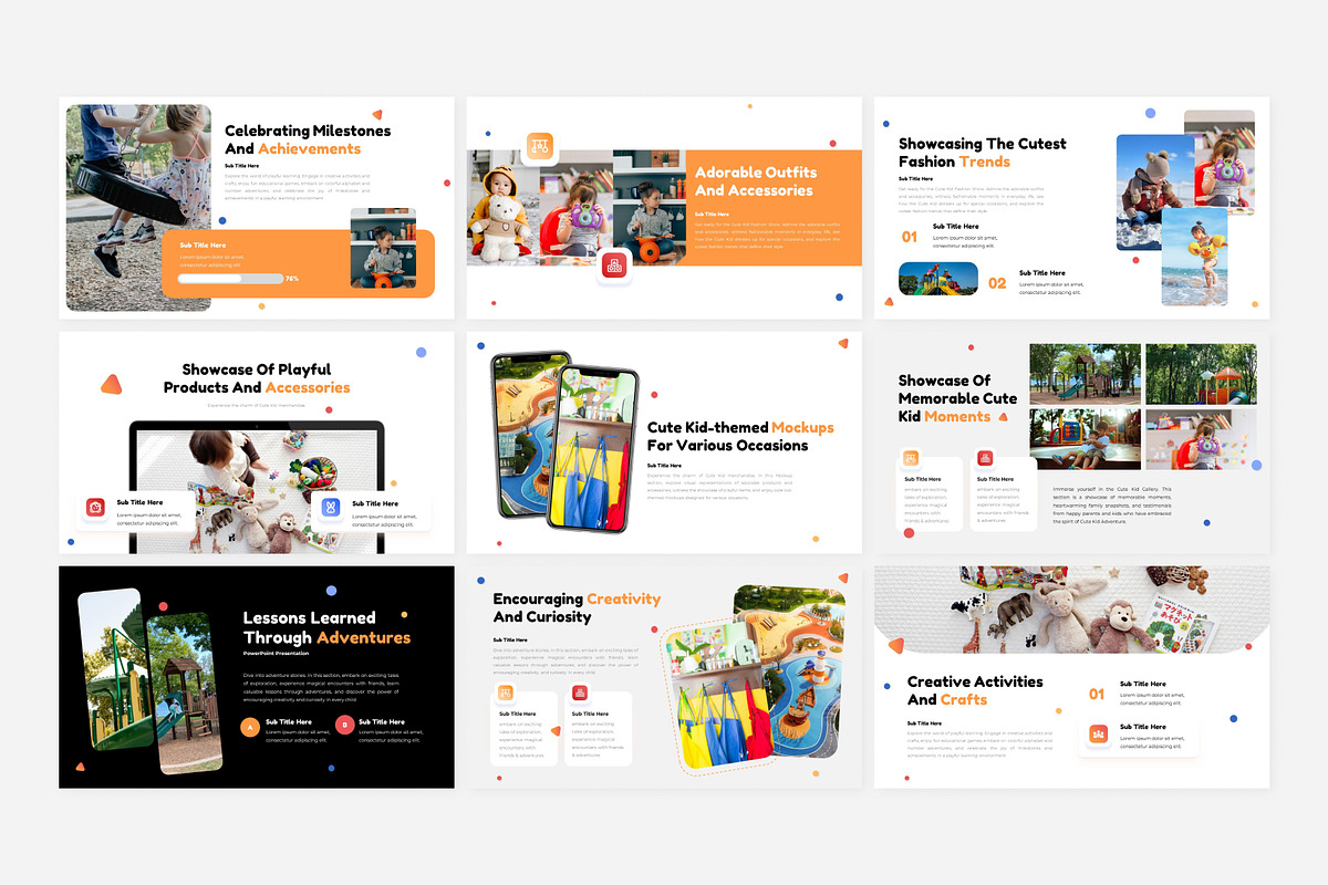 Kid Education PPT Template, a Presentation Template by Eklip Studio