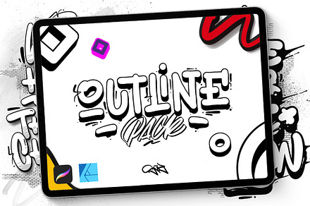 Dirty Outlines - Procreate Brushes, a Brush Add-On by Snooze one