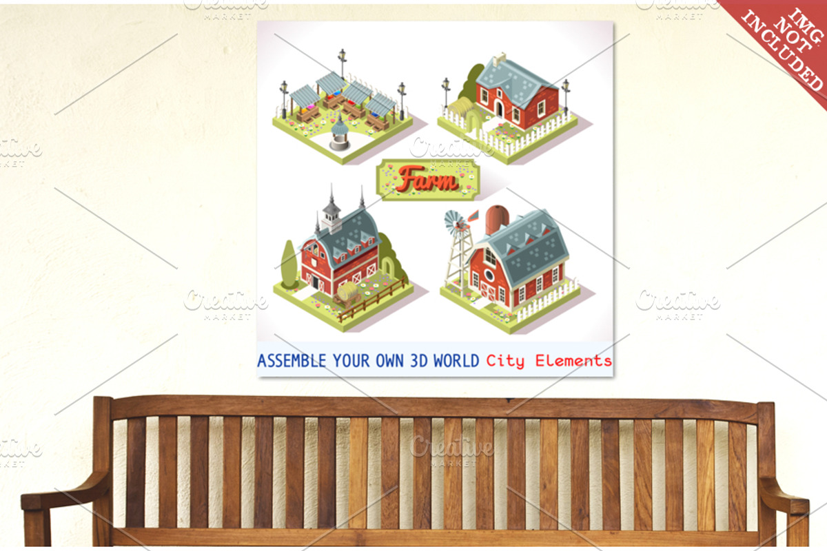 Farm Tiles City Map Isometric, an Illustration by Aurielaki Stock ...