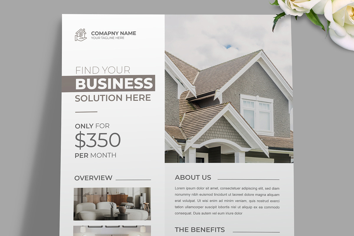 Properties Flyer Template | Creative Market
