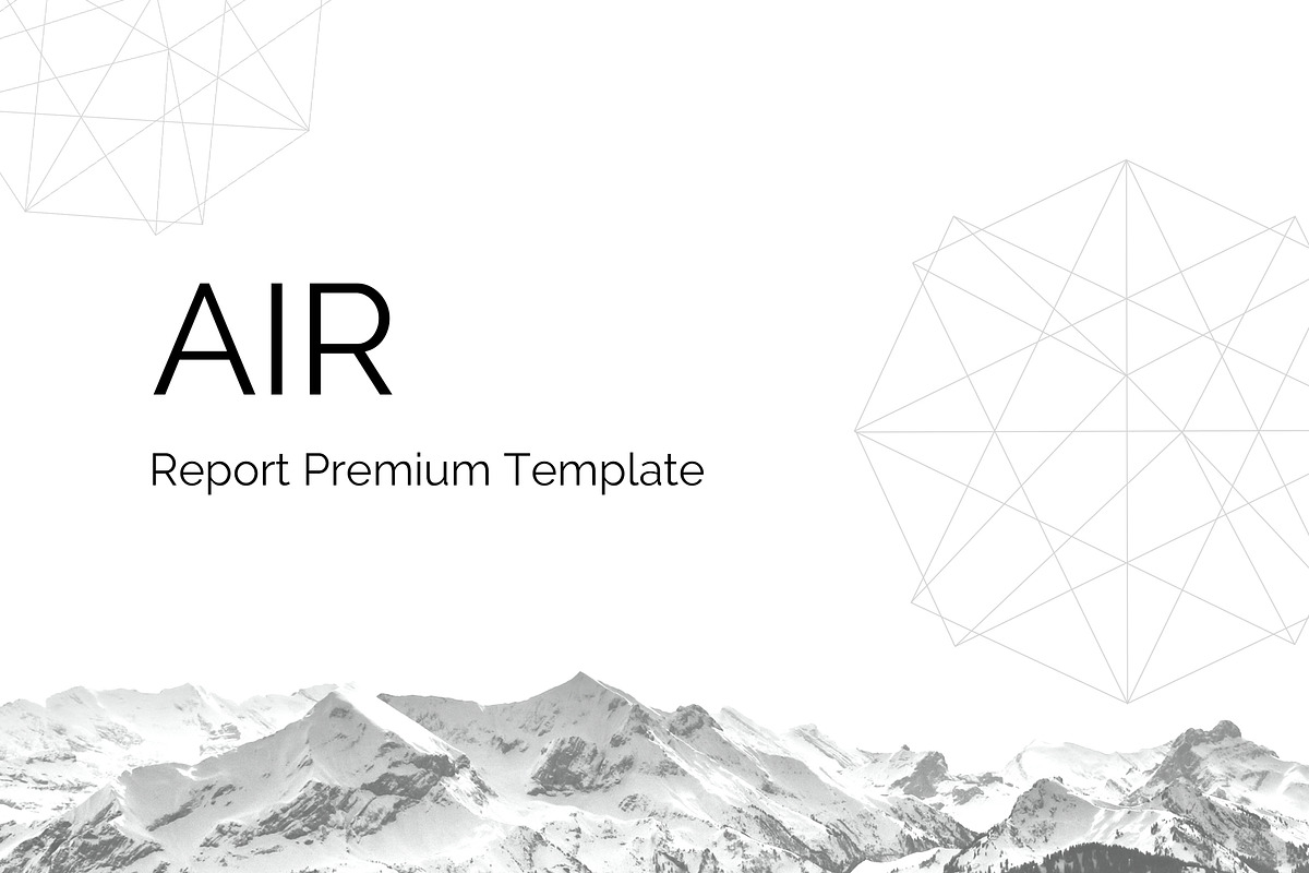 Air - PowerPoint Report Template, a Presentation Template by HiSlide.io