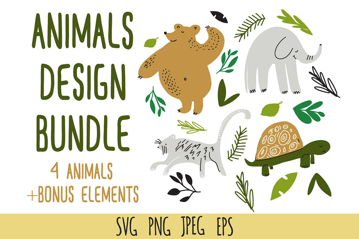 Animals design, an Animal Illustration by Veronika M | Creative Market
