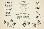 Hand Drawn Vintage Design Elements, a Graphic by Svetlana Voloshina