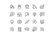Line Creativity Icons | Education Illustrations ~ Creative Market