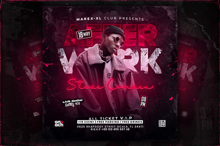 Live DJ Flyer Template PSD V2 | Flyer Templates ~ Creative Market