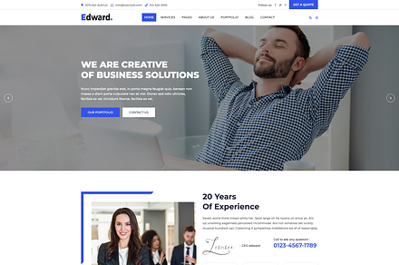 Shlok - Personal Portfolio Template | Bootstrap Themes ~ Creative Market