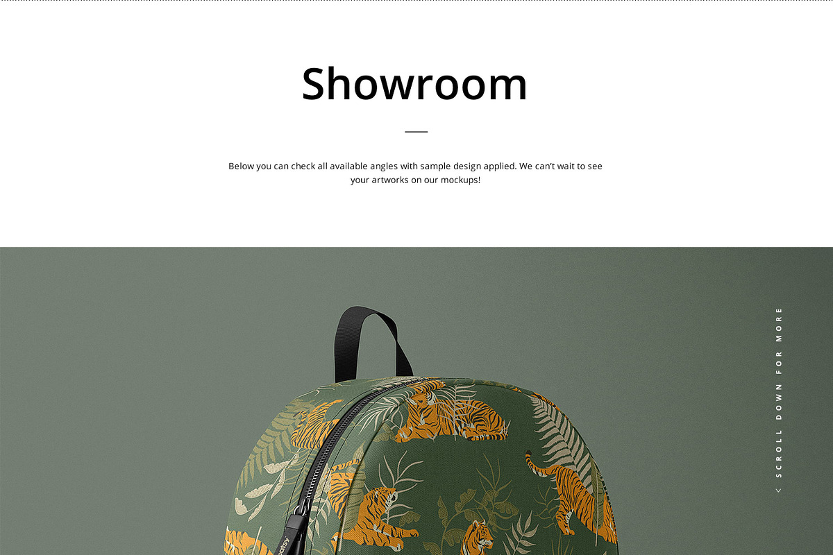 Polyester Backpack Mockup Set, a Merchandise Mockup by creatsy5