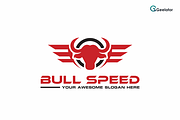Bull Speed Logo Template, a Branding & Logo Template by Geelator