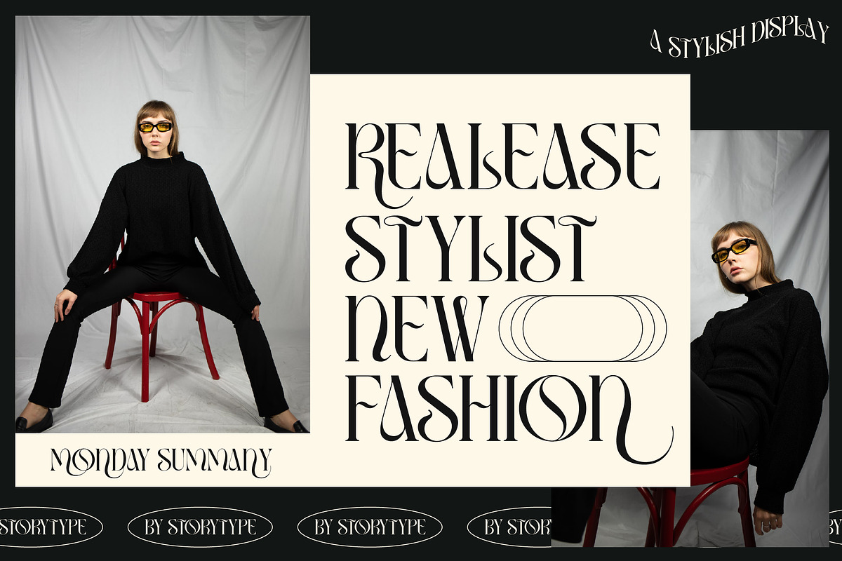 Glamora Stylish Display Font, a Serif Font by Storytype Studio