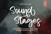 SoundStages- Modern Handwritten Font, a Script Font by AQR Studio