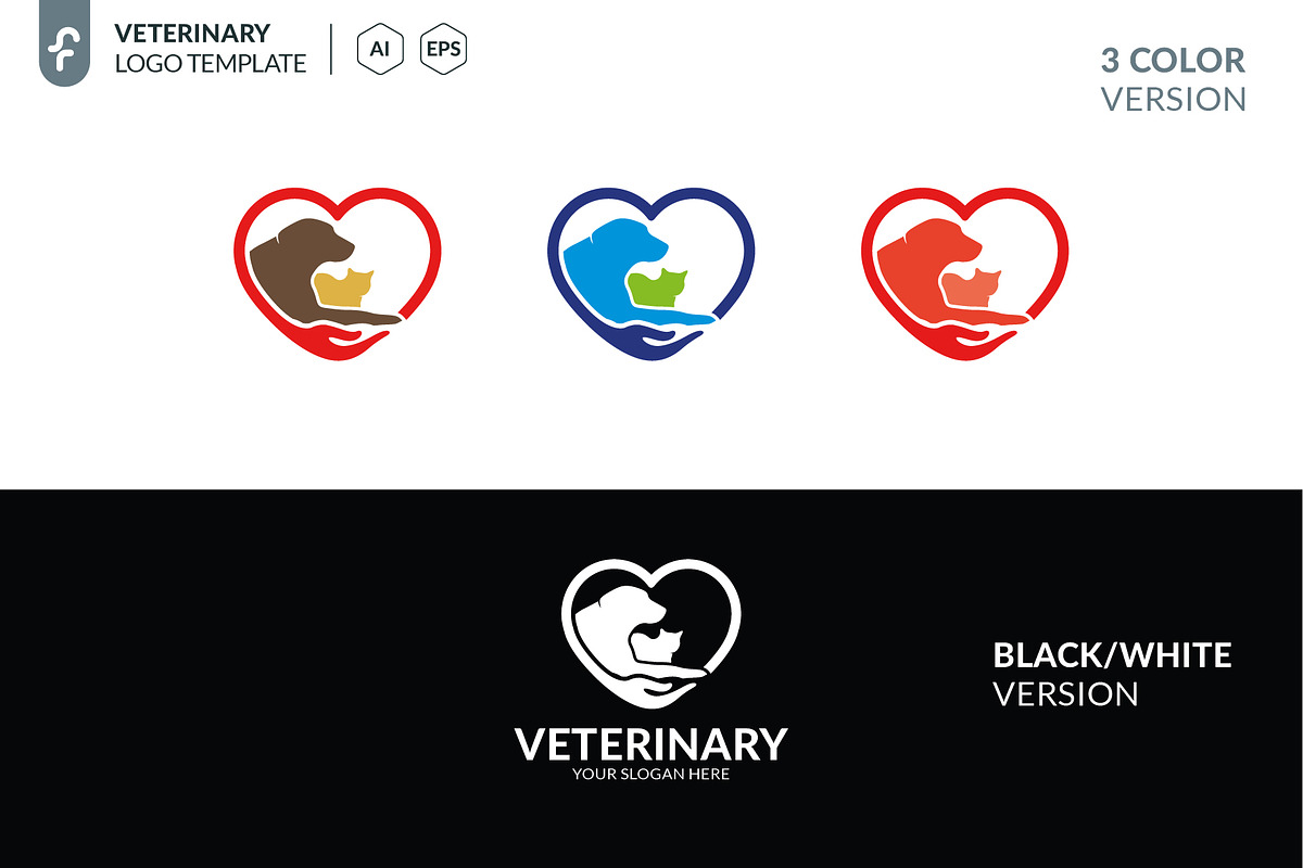 Veterinary Logo, a Branding & Logo Template by ft.studio