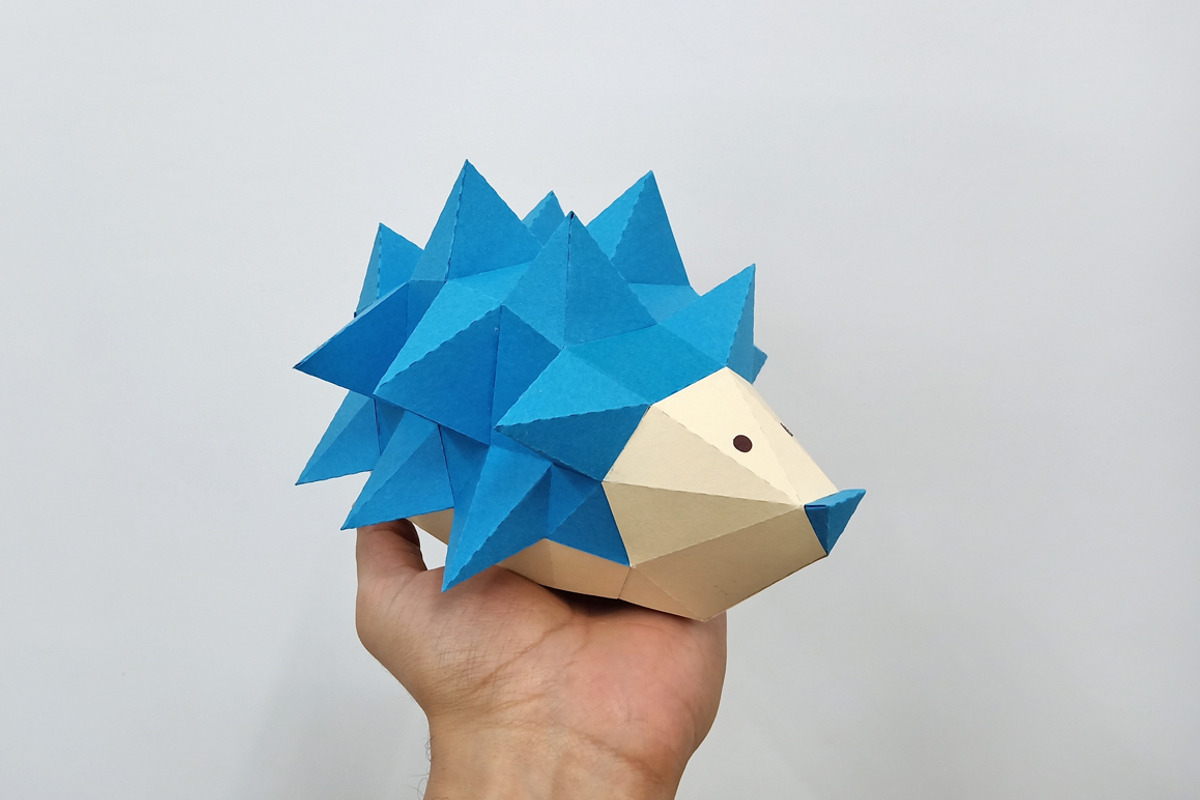 DIY Hedgehog - 3d papercraft, a Templates & Theme by PAPER amaze
