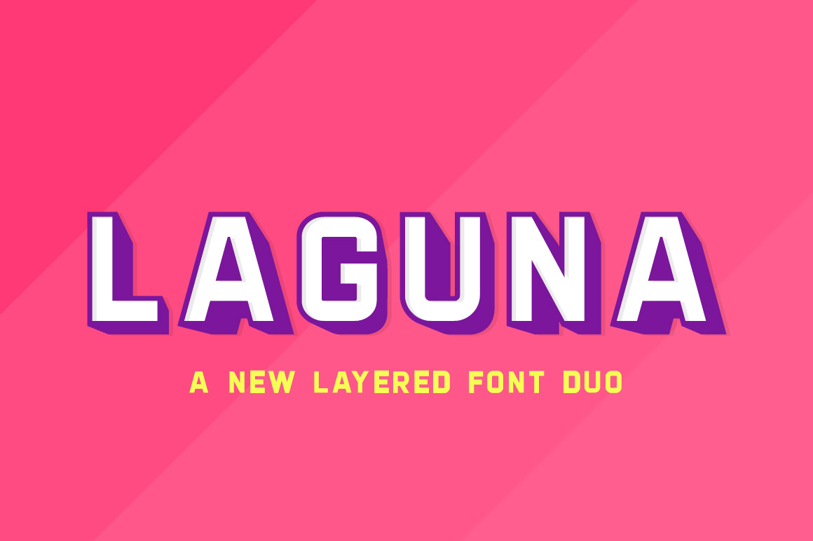 Laguna Layered Font Duo, a Font by Salt & Pepper Designs
